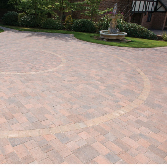 Brett Beta Burnt Oak Block Paving Large 210 x 140 x 60mm Pack 10.12m² ...