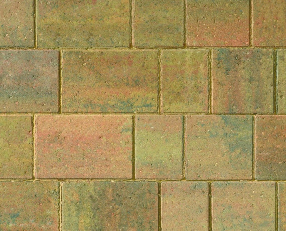 Brett Beta Autumn Gold Block Paving Medium 140 x 140 x 80mm Pack 6.35m² ...