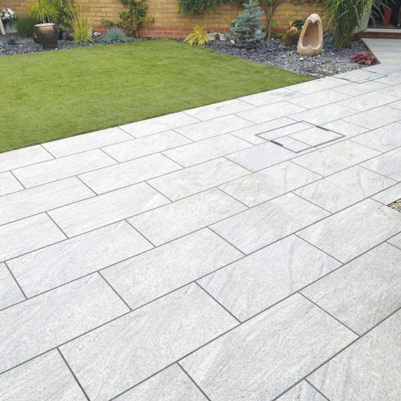 Global Stone Focus Misty Grey Porcelain Paving 800 x 400mm Pack 17.28m² ...