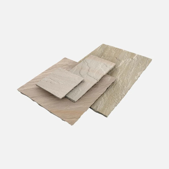 Global Stone Premium Sandstone Ravenna Riven Paving 4 Size Project Pack ...