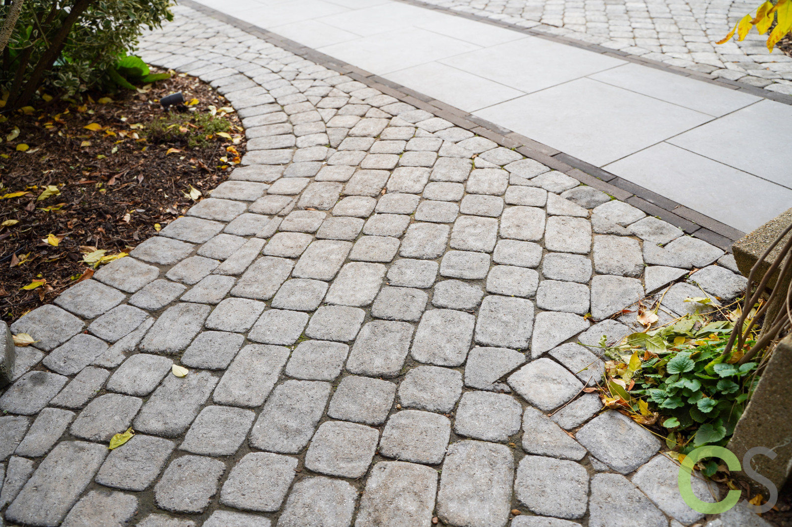 Brett Aura Silver Fleck Block Paving Square Stone 114 x 114 x 60mm Pack ...
