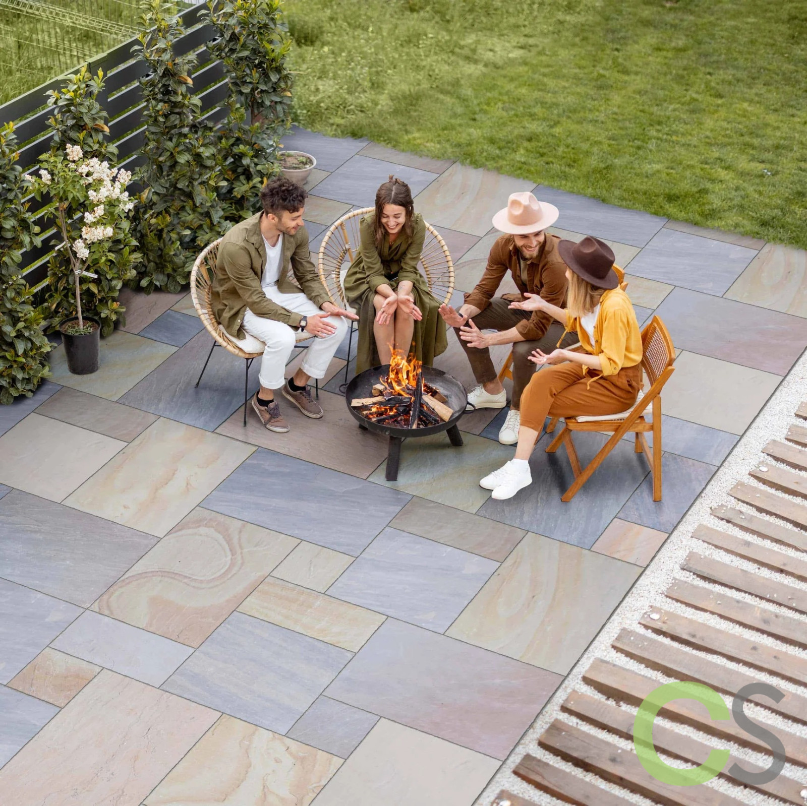 Global Stone Gardenstone Sunset Buff Sandstone Paving 600 x 900mm Pack ...