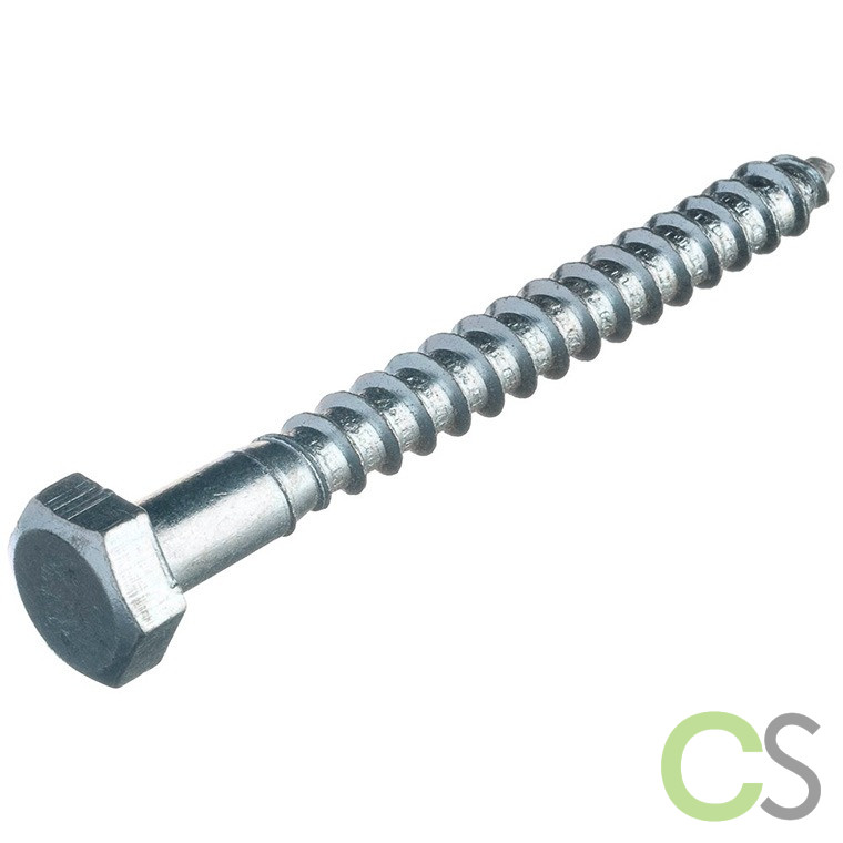 Coach Screw M10 with Hex Head 75mm, Country Supplies