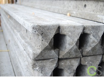 Concrete Slotted Intermediate Post 94 x 109mm x 2.745m Lightweight ...