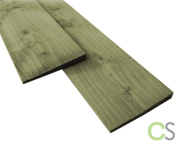 Feather Edge Green 22 x 125mm x 1.65m, Country Supplies