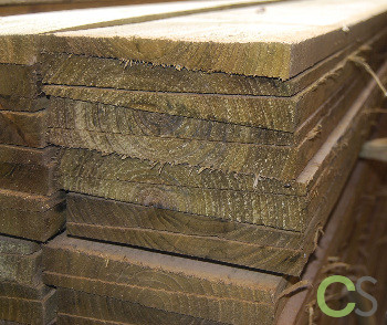 Feather Edge Green 150 x 20mm x 3.6m, Country Supplies