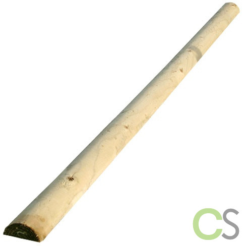 Half Round Rail 75mm x 3.66m, Country Supplies