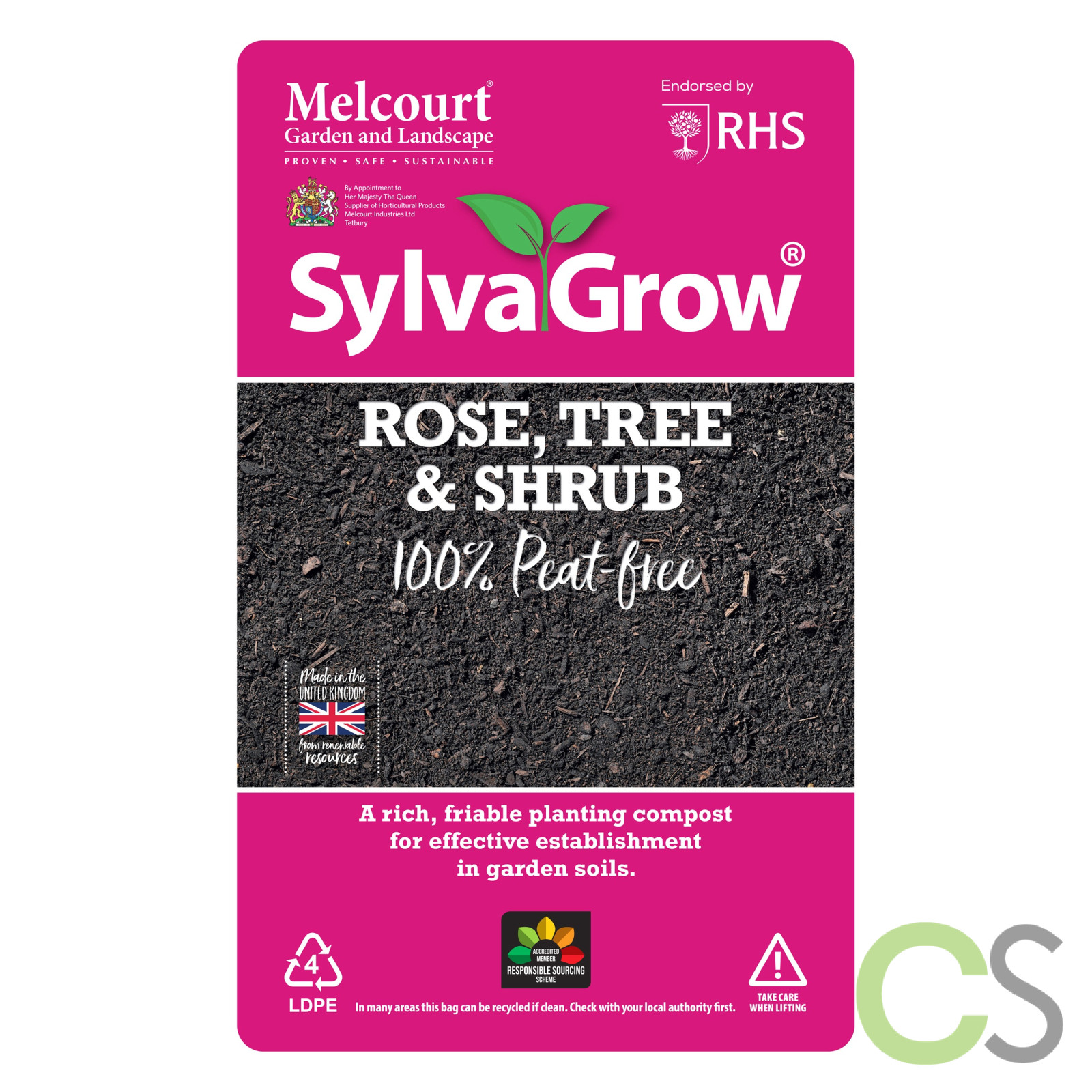 Melcourt SylvaGrow Rose Tree and Shrub Planting Compost 40 Litre Bag ...