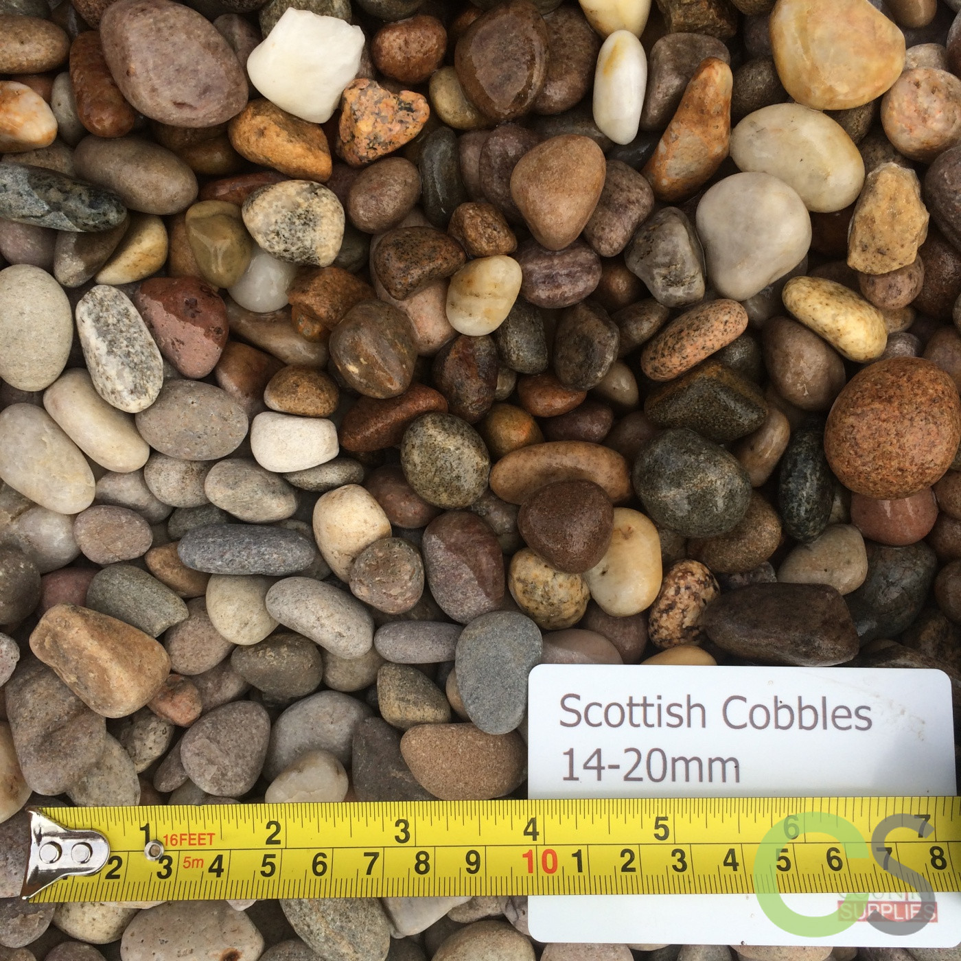 Scottish Pebbles & Cobbles 30-50mm 1000kg Bulk Bag, Country Supplies